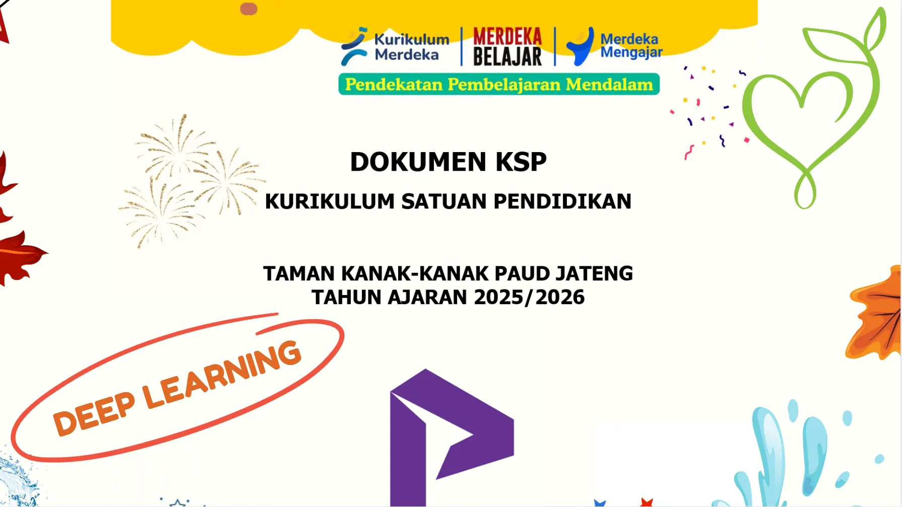 KSP KOSP PAUD 2025/2026 TK Pembelajaran Mendalam - PAUD JATENG